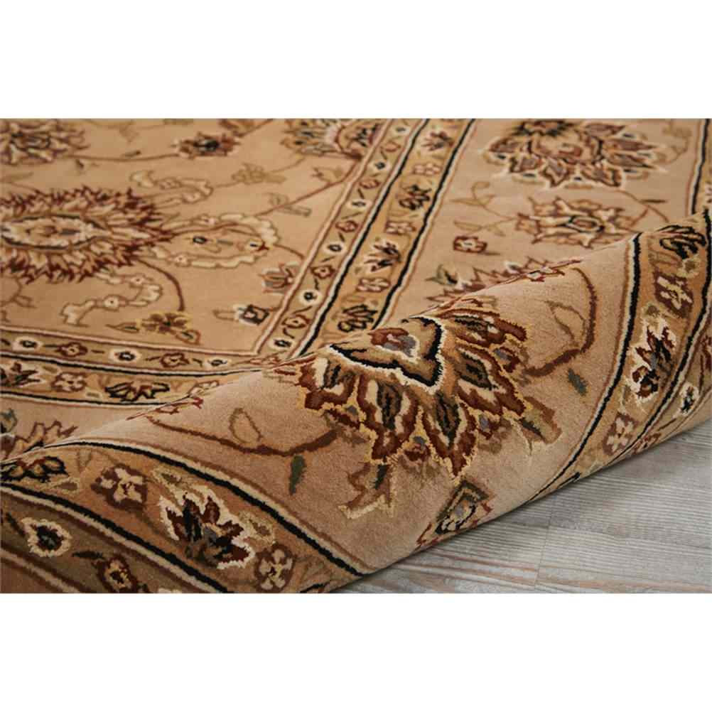 Nourison Nourison 2000 90" x 114" Oval Wool Indoor Rug in Camel Beige ...