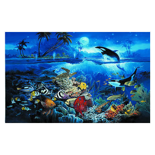 Tropical Fish Mural 1818 DS8018 - Tropical - Wallpaper - by The Home ...