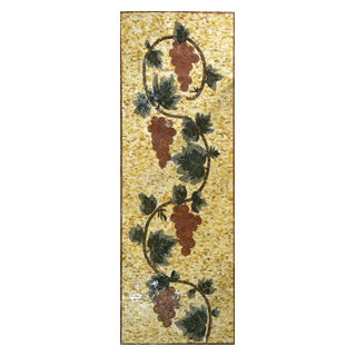 Mosaic Tile Art, Dangling Vines, 28" x 52" - Farmhouse - Tile Murals ...