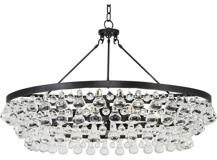Robert Abbey Bling 6 Light Chandelier, Deep Patina Bronze, Z1004 ...