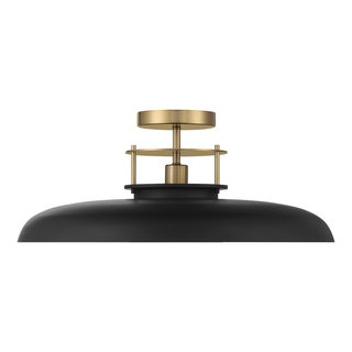 Marco 6-Light Ceiling Light, Matte Black - Contemporary - Flush-mount ...