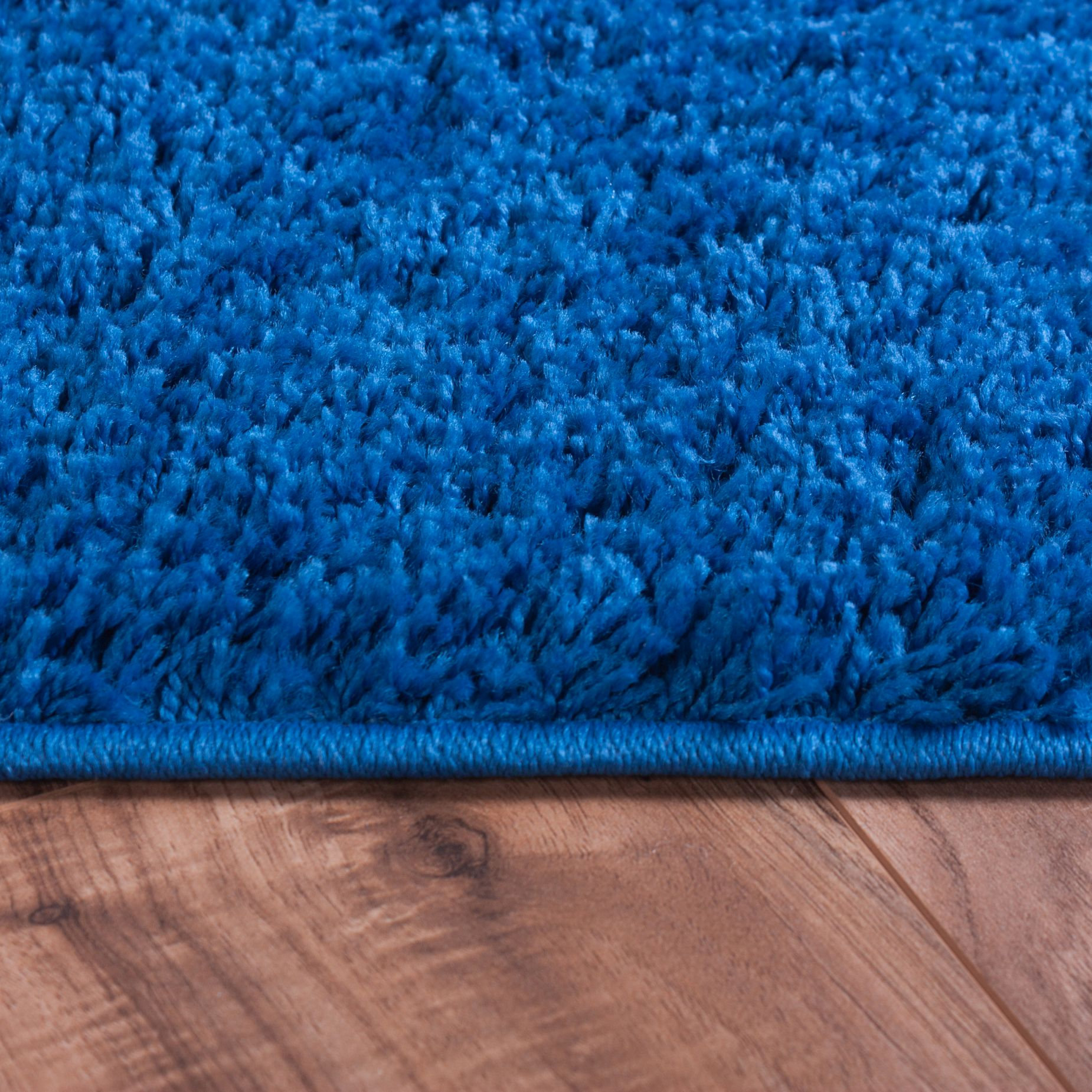 Well Woven Madison Shag Plain Rug, Dark Blue, 20'' x 7'2'' Runner ...