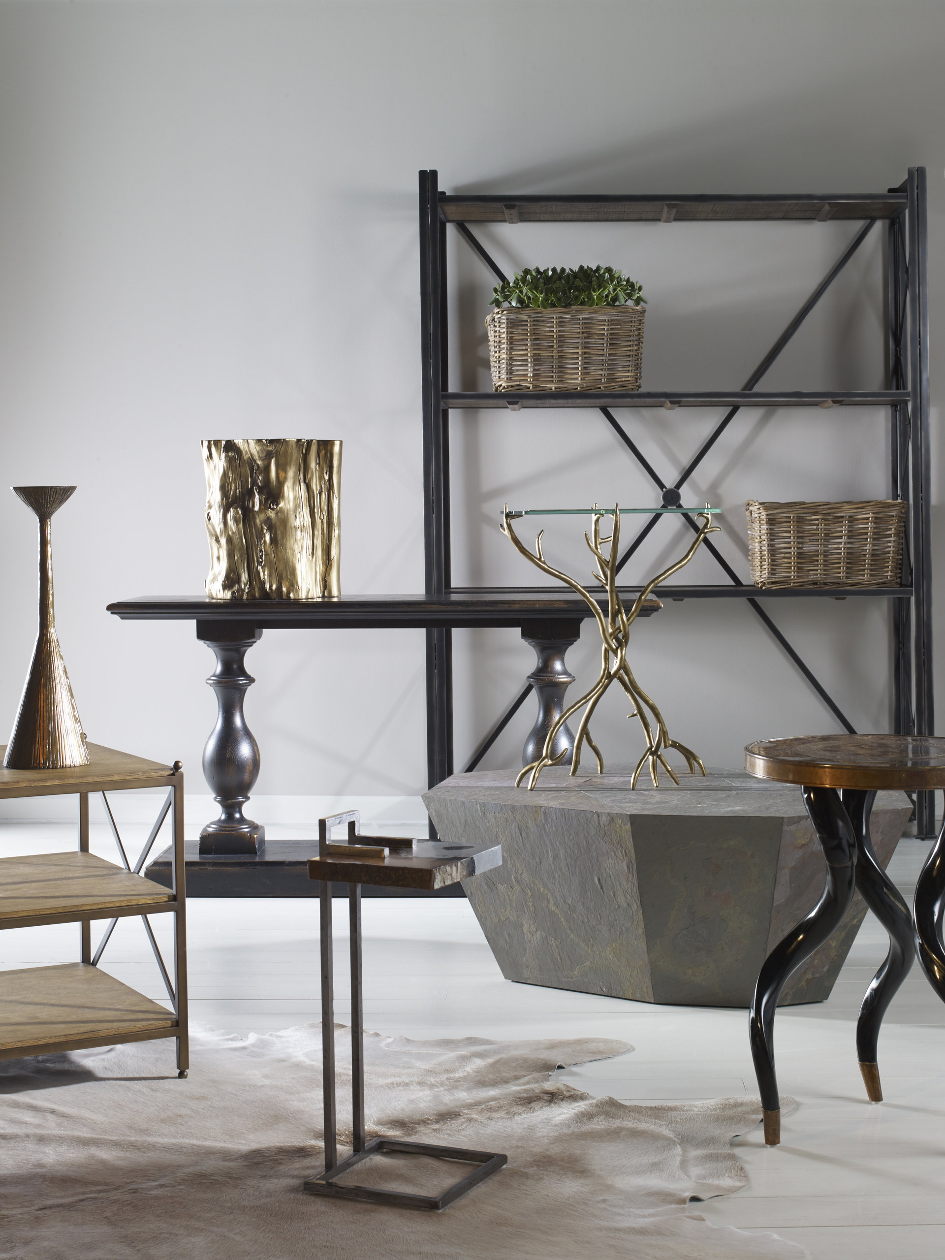 Sheffield Factory Shelving Tower - Industrial - Display And Wall ...