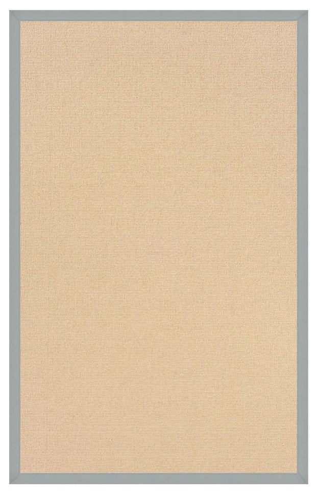 Athena Natural and Ice Blue Rug, 8'9"x12', 8'9"x12' - Contemporary ...