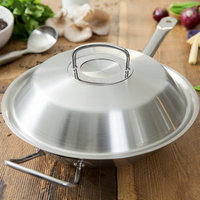 12" Original Profi Wok With Long Handle And Domed Lid - Contemporary ...