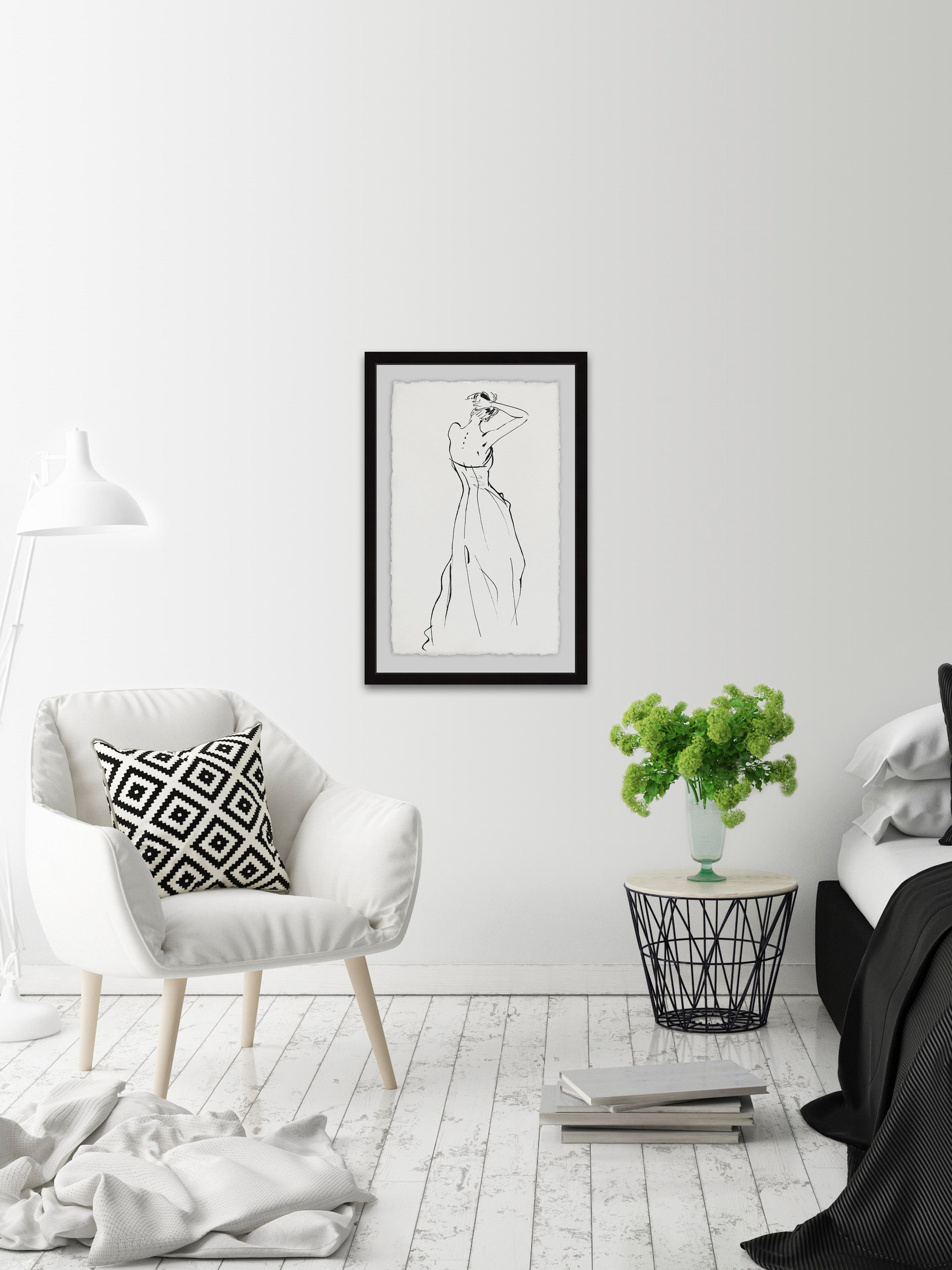 "Back II" Framed Painting Print, 12"x18" - Contemporary - Prints And ...