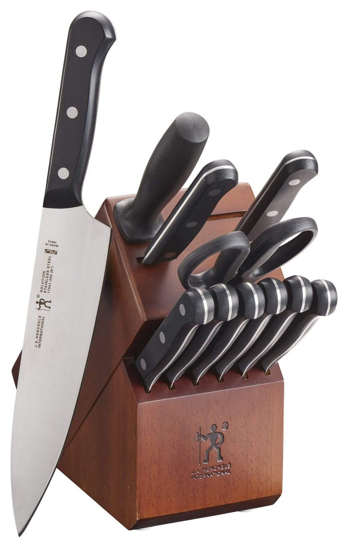 John Boos Classic Walnut 60x30 Table and Henckels Knife Set, One Shelf ...