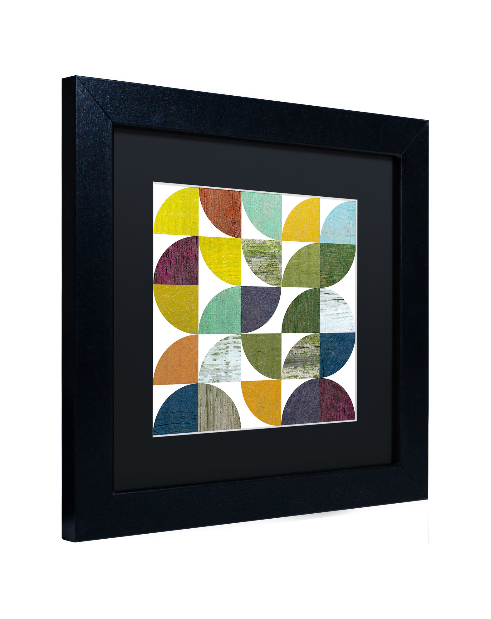 Michelle Calkins 'Rustic Rounds 1.0' Matted Framed Art, 11x11 ...