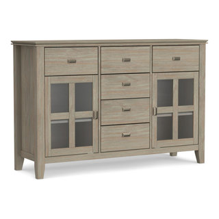 Artisan Solid Wood Sideboard Buffet - Craftsman - Buffets And ...