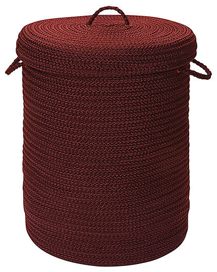 Colonial Mills Hamper Simply Home Solid Corona Round Hamper With Lid ...