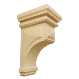 Small Farmingdale Acanthus Corbel, Cherry, 3 1/2"Wx2 7/8"Dx7 3/4"H, 2 ...