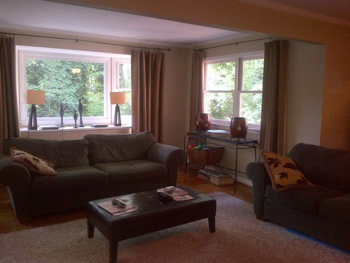 Dull living room transformed into a "WOW" space!