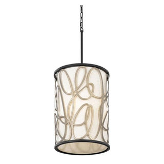 Scribble 6-Light Foyer In Glam Style, 24"Hx16"W - Transitional ...