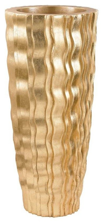 Dimond Green Wave Vessel, Small, Emerald, Small - Contemporary - Indoor ...