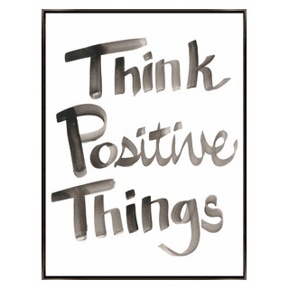 Think Positive Things Artwork, 24x32 - Contemporary - Prints And ...