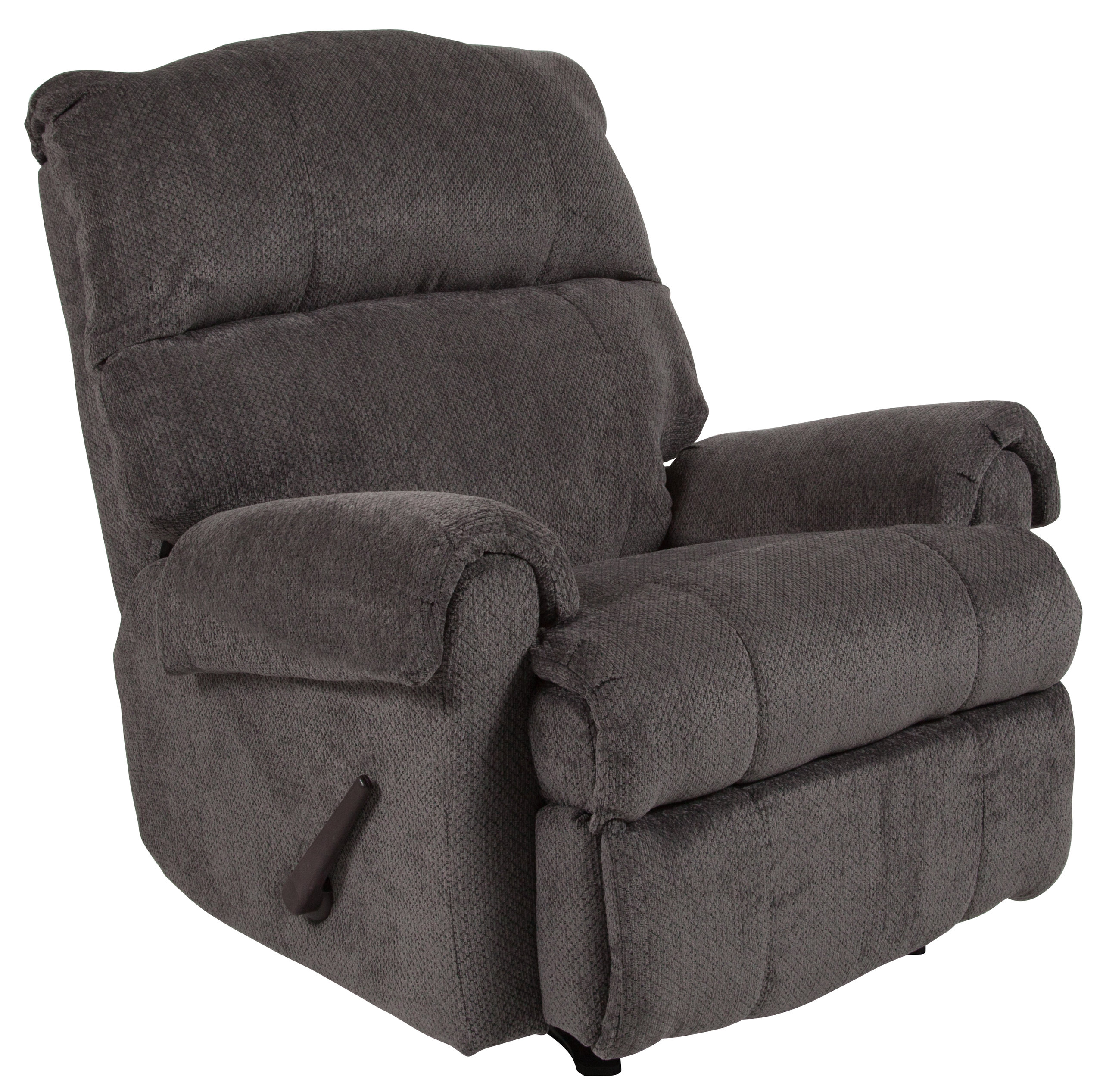Kelly Gray Super Soft Microfiber Rocker Recliner - Transitional ...