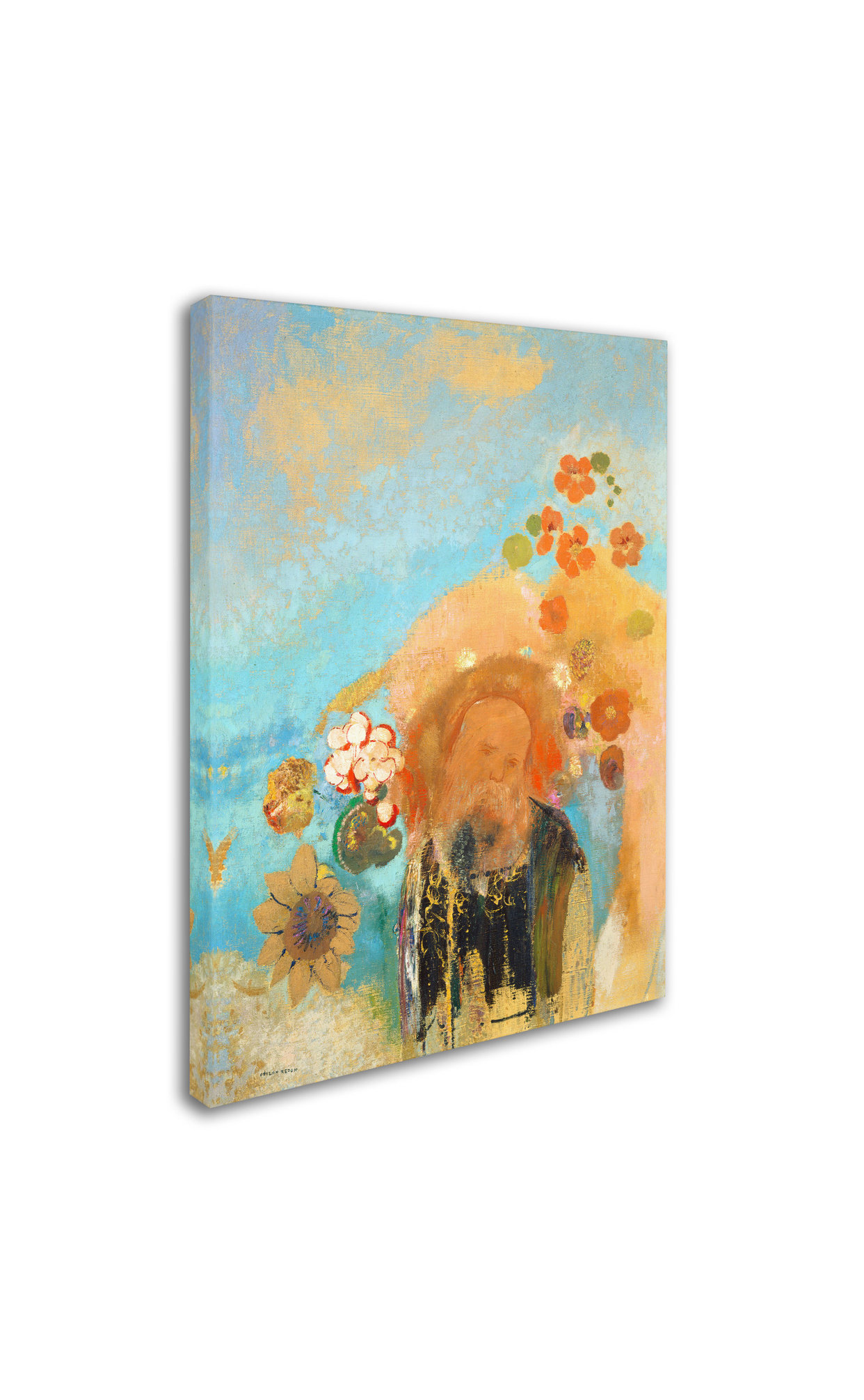'Evocation of Roussel, 1912' Canvas Art by Odilon Redon, 18" x 24 ...