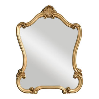 Lightly Distressed Gold Finish. Mirror - Victorian - Bathroom Mirrors ...