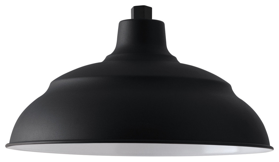 Capital Lighting RLM 1-Light Outdoor Wall-Lantern 936316BK Black ...