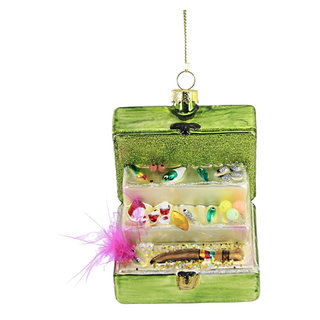 Cody Foster 3.50in Tackle Box, Glass, Ornament Fish Bait Bobber Fishing GO8285, 3.5 In H X 3 In ...