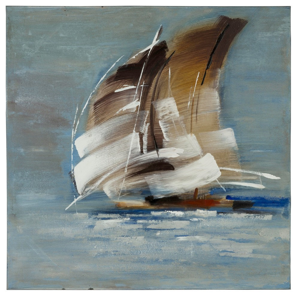 Sail Boat Canvas Painting - Beach Style - Paintings - by Cooper ...