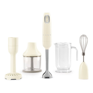 Smeg Cream 50's Retro Hand Blender with Accessories - Transitional ...