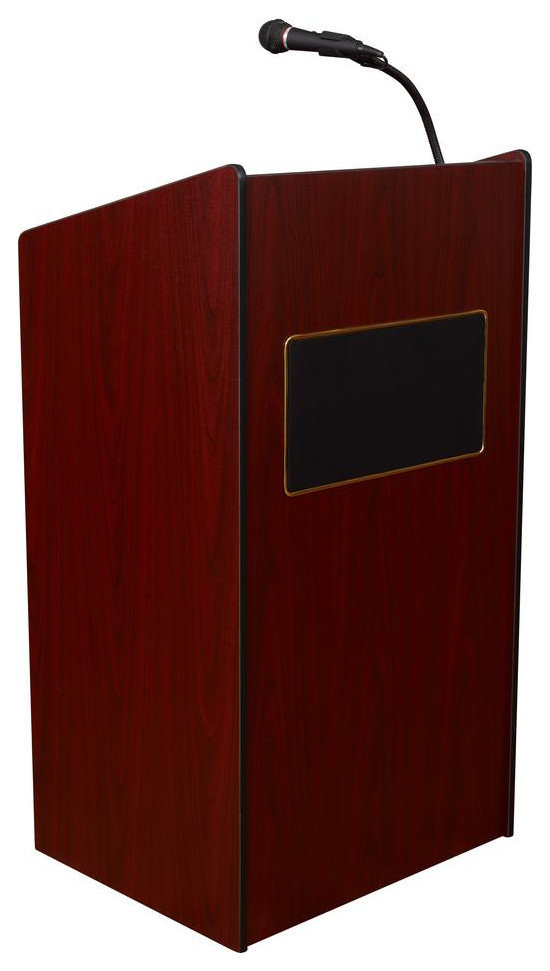 Oklahoma Sound® Aristocrat Sound Lectern, Mahogany - Transitional ...