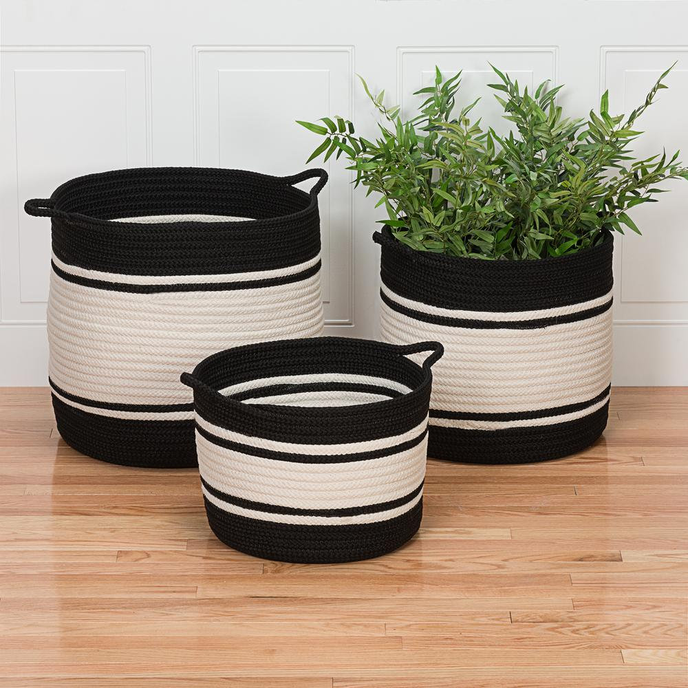 Outland Basket, Black 14"x14"x12" - Transitional - Baskets - by Kolibri ...