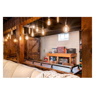 Industrial Urban Loft Basement - Industrial - Basement - Philadelphia ...