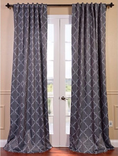 would stacking curtains all to one side look strange?
