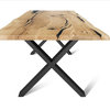 RUBAN-BL Solid Wood Dining Table - Industrial - Dining Tables - by Table World | Houzz