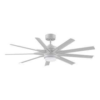 Odyn Ceiling Fan, Matte White, 56" - Transitional - Ceiling Fans - by ...