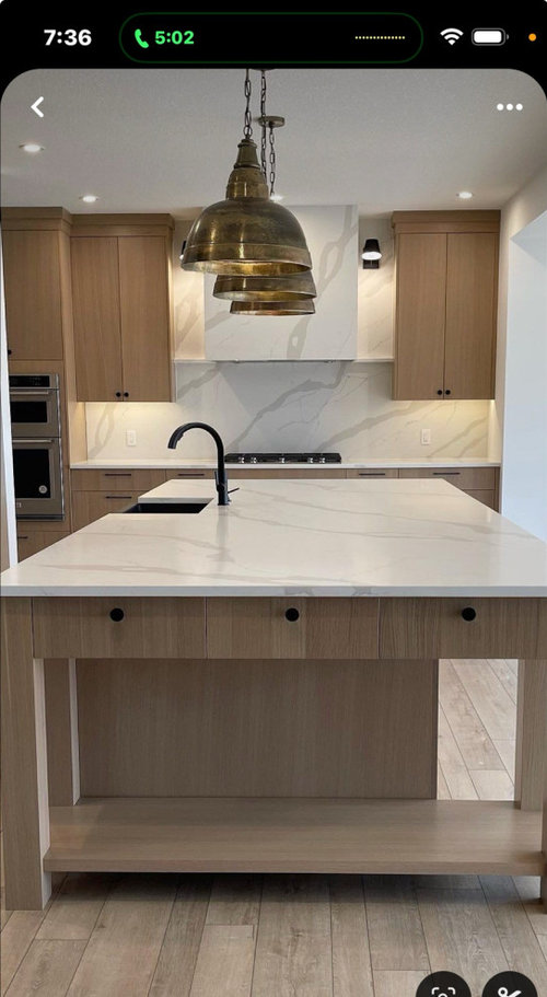 quartzite wrapped range hood? | Houzz Forum