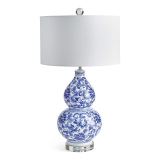 Ming Floral Lamp - Asian - Table Lamps - by Napa Home & Garden | Houzz