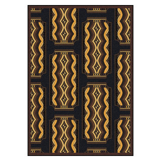 Any Day Matinee Rug, Deco Ticket, 5'4" X 7'8" - Contemporary - Area ...