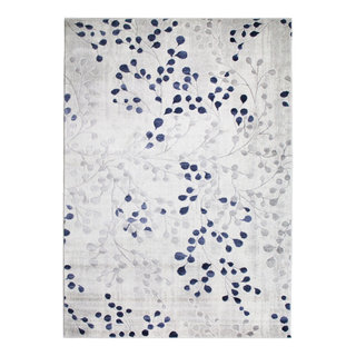 Florin Modern Floral Iridescent Area Rug, 6 ft. x 9 ft. - Contemporary ...