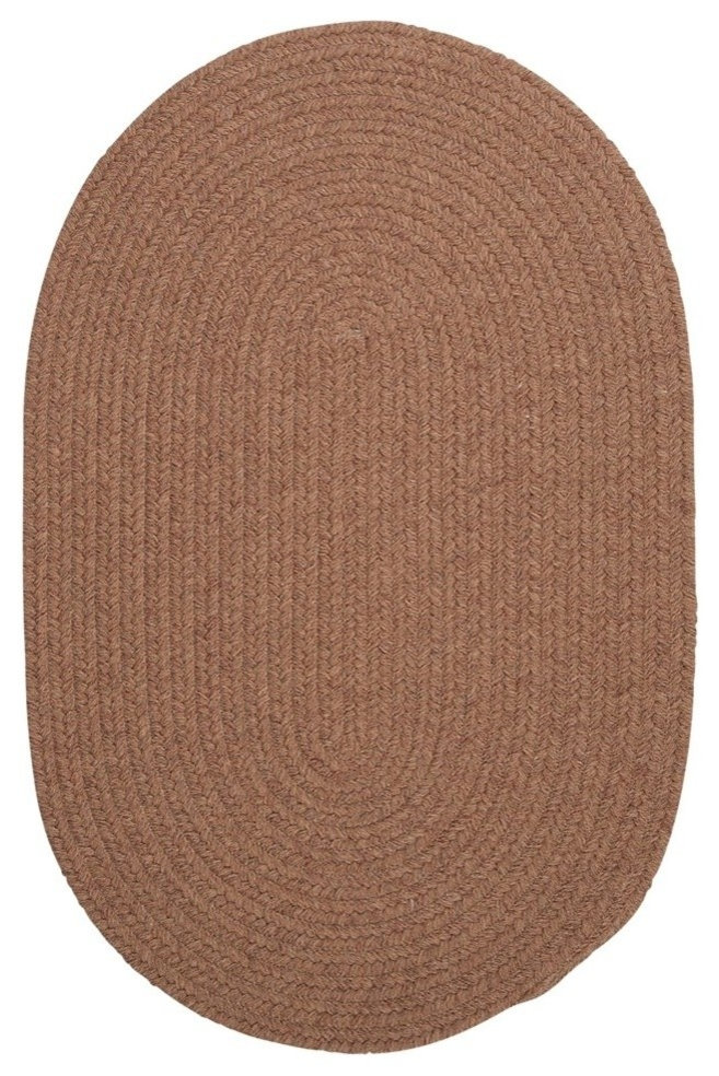 Bristol Rug, Mocha, 12'x15' Oval, 12'x15' Oval - Farmhouse - Area Rugs ...