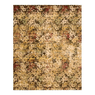 Nourison Rhapsody Beige/Gold Area Rug, 5'6" x 8' - Contemporary - Area ...