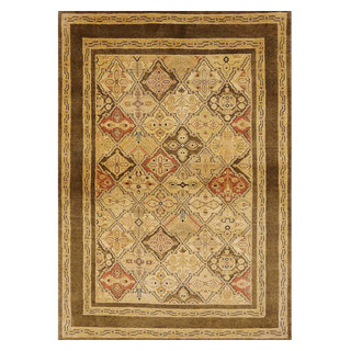 Ahgly Company Indoor Rectangle Mid-Century Modern Area Rugs, 5' x 7', 2 ...