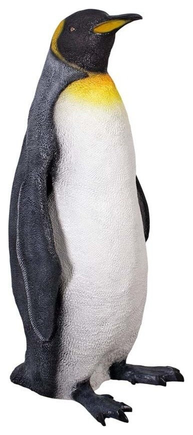 Antarctic King Penguin Statue - Beach Style - Garden Statues And Yard ...