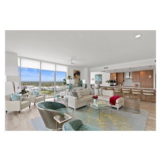 High-Rise Decorating - Contemporary - Living Room - Tampa - by Home ...