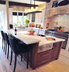 flat kitchen island, or step up island?!