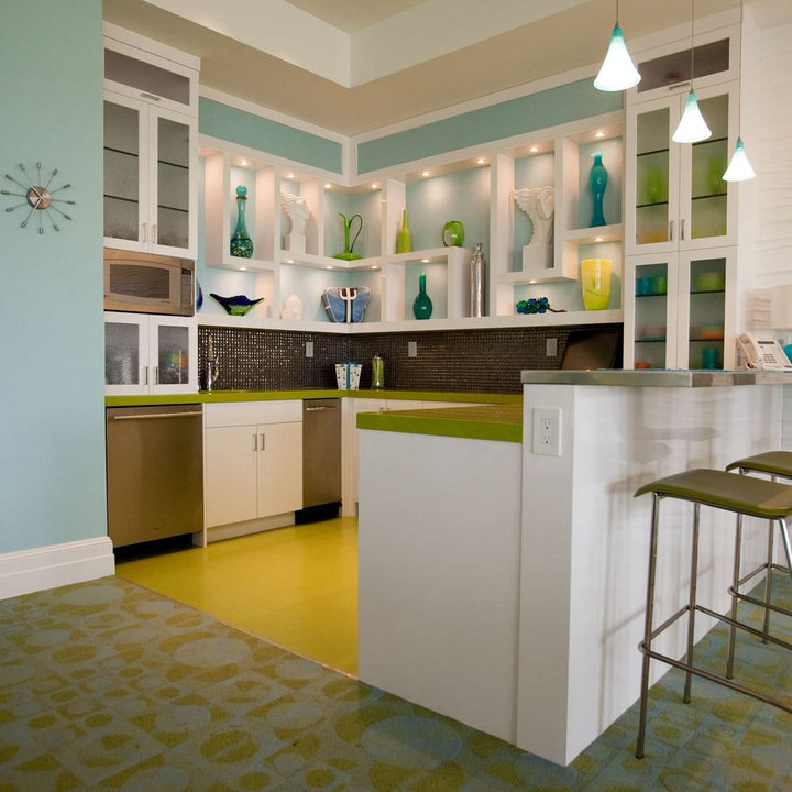 75 Beautiful Kitchen with Green Benchtop Ideas & Designs - April 2024 ...