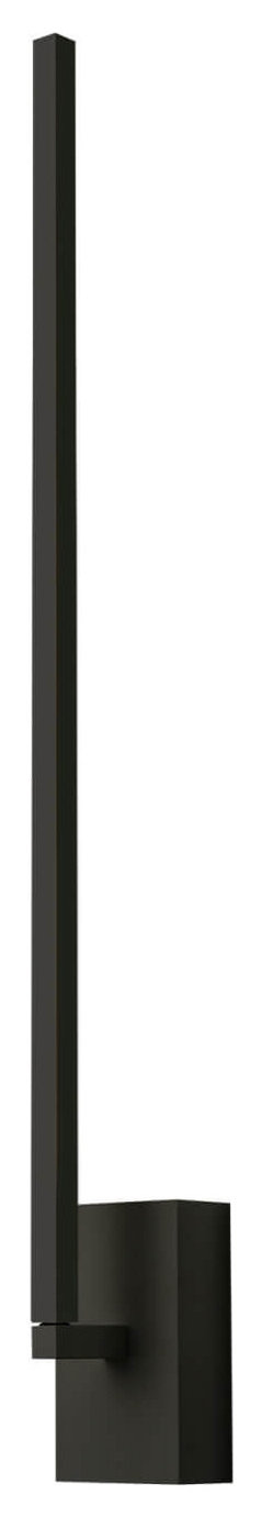 28"H Pandora LED Wall Sconce, Black With White Acrylic Diffuser ...
