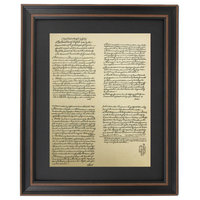 Framed First Draft of Virginia Declaration of Rights - Traditional ...