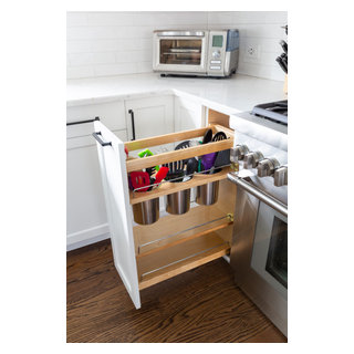 Pull-Out Utensil Storage - Farmhouse - Kitchen - New York - by ...
