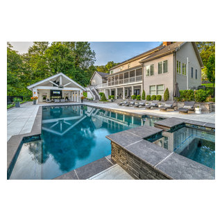 Southern California Inspired Poolhouse - Transitional - Pool - Other ...