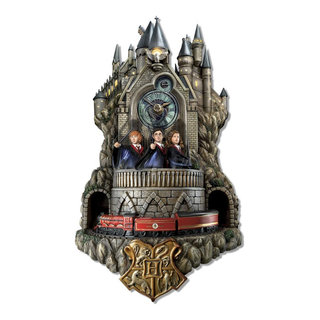 Harry Potter Hogwarts Wall Clock with Lights Music and Motion ...