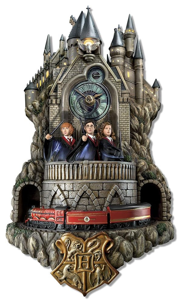 Harry Potter Hogwarts Wall Clock with Lights Music and Motion ...