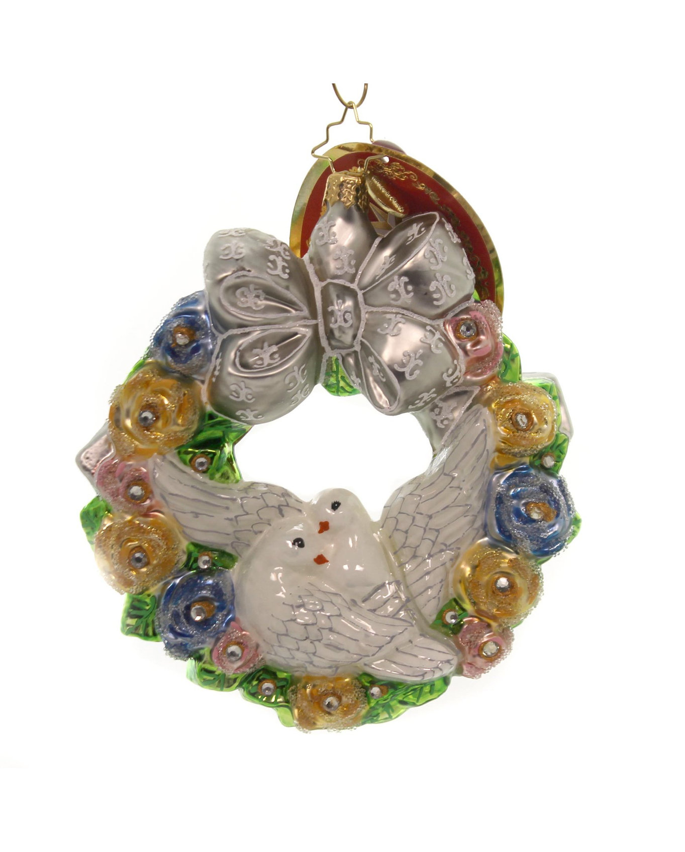 Christopher Radko Lovey Dovey Glass Wedding Doves Love 1019213, 4.75 In ...